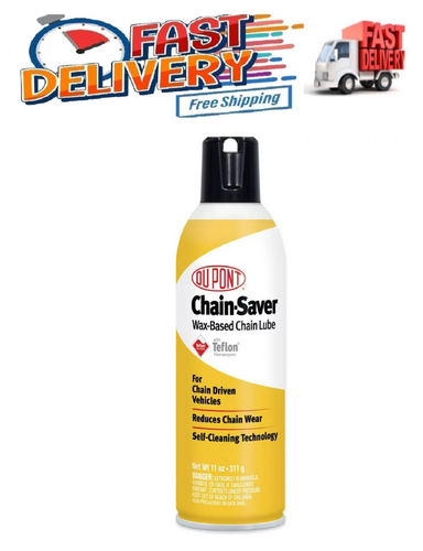 DuPont Motorcycle Chain-Saver Wax-Based Self-Cleaning Dry Lubricant ...
