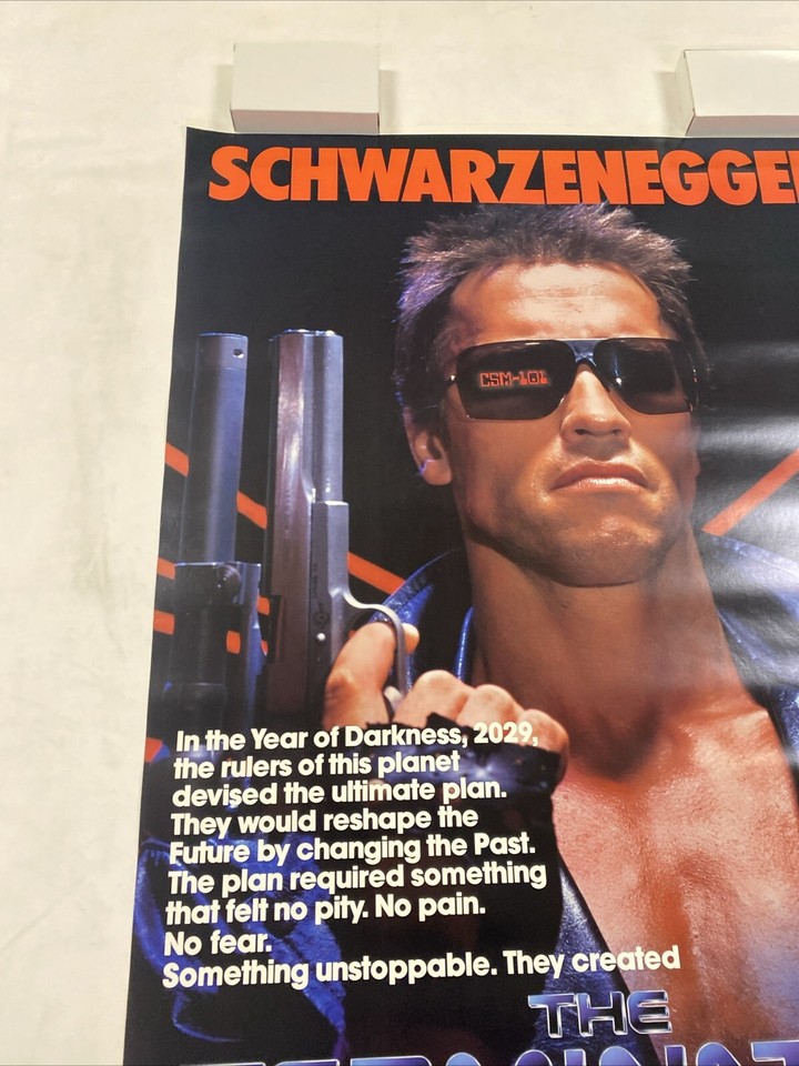 *NOS* 1984 The Terminator ROLLED 27x41 Original Theater One Sheet Movie ...