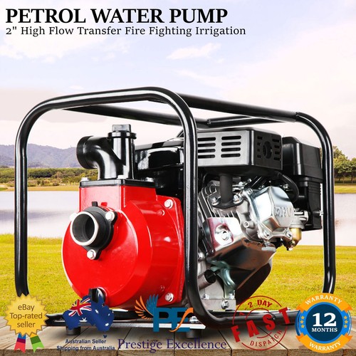 Petrol Water Pump High Flow Transfer 8HP 4-Stroke Engine Irrigation ...