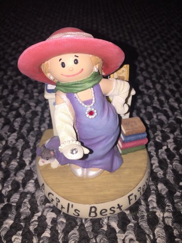 1999 Zingle Berry "A GIRL'S BEST FRIEND" Figurine~Holly Berry~#417 ...