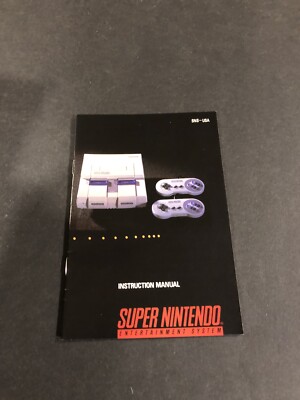 Super Nintendo snes system manual insert | eBay