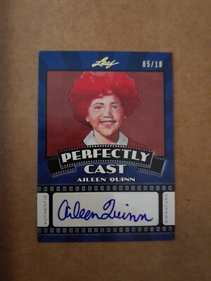 Aileen Quinn /10 Blue PC Autograph Card 2015 Leaf Pop Century Annie ...