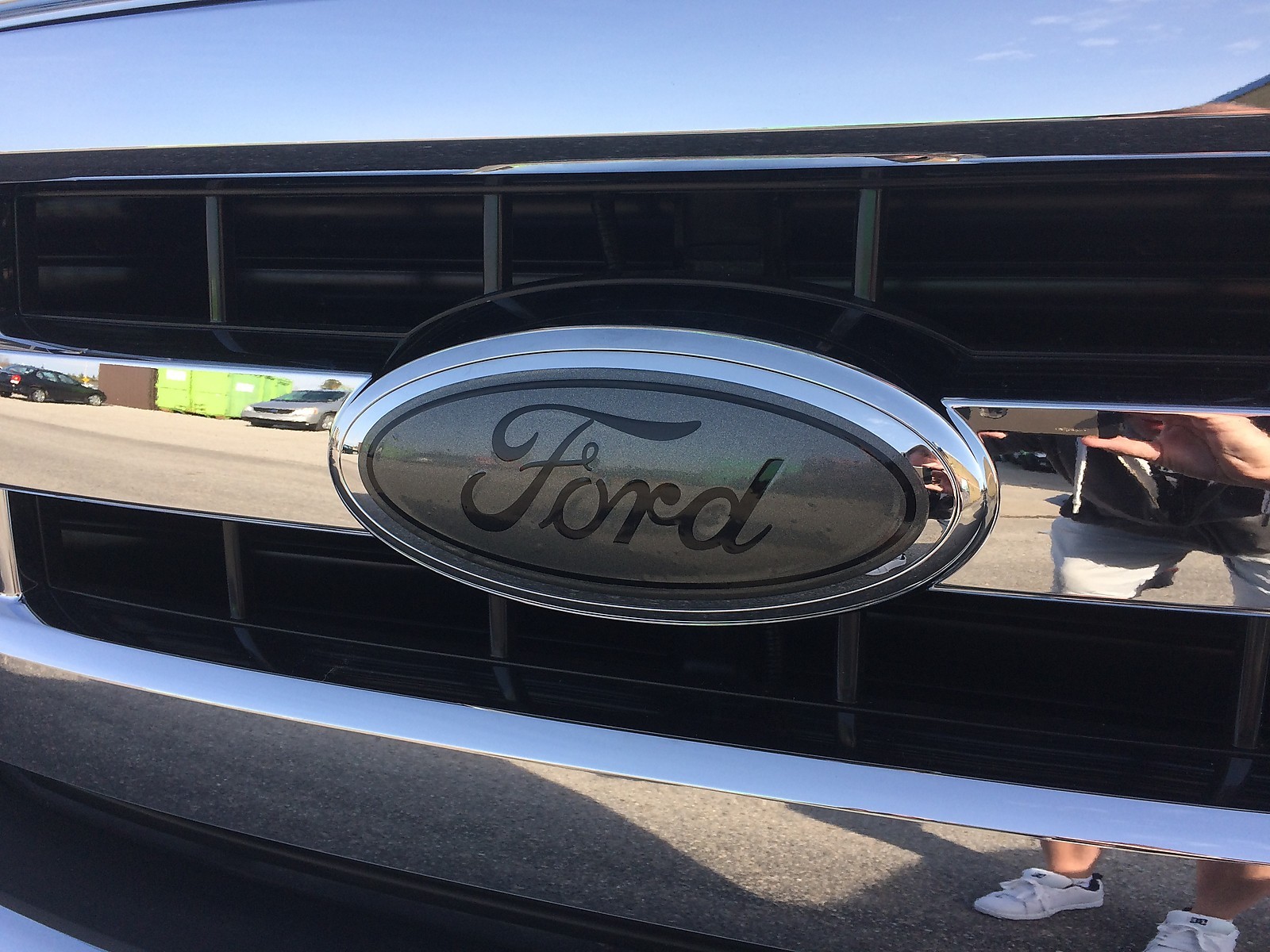 ford oval emblem MAGNETIC GREY METALLIC STICKER DECALS OVERLAY For 2018 ...