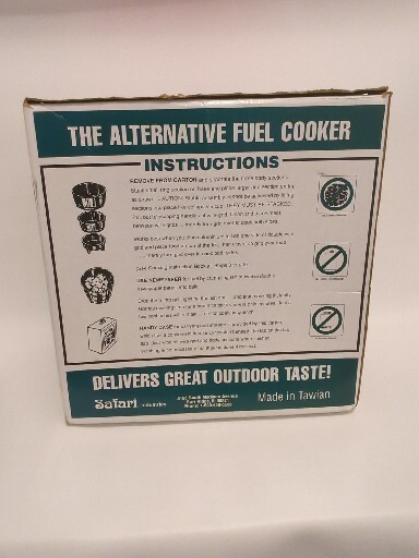 Safari Qwik Cook Alternative Fuel Cooker Grill Eco Friendly Newspapers ...