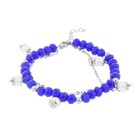 EDFORCE Stainless Steel Blue White Simulated Pearls Link Chain Bracelet ...
