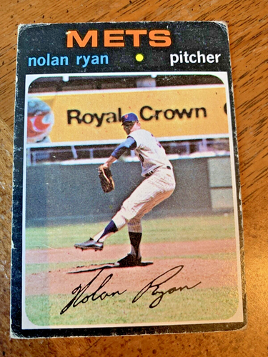 1971 Topps # 513 Nolan Ryan Baseball Card New York Mets Excellent Hall ...