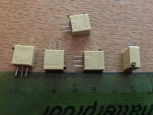 Spectrol 64 x Multi Turn Preset 20K legs in line side adjust PACK of 5 ...