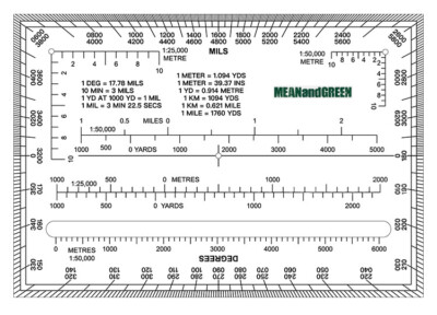 Military Protractor - Army Mills RA MOD - Degrees Mils Protracter | eBay UK