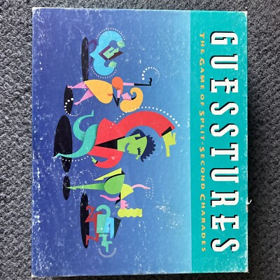 Guesstures Milton Bradley Board Game Card Game Vintage 1990 | eBay