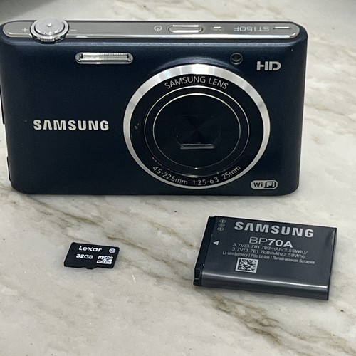 Samsung ST150F White 16.2MP Smart WiFi Digital HD Camera DigiCam ...