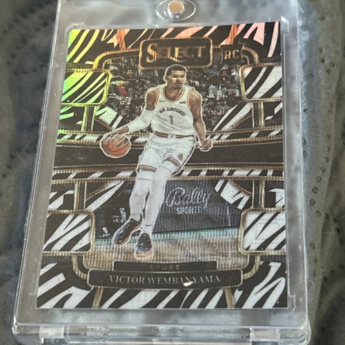 2023-24 Panini Prizm Select Victor Wembanyama #87 Zebra Reprint Spurs ...