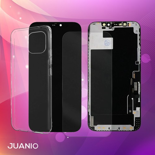 Ecran LCD +tactile + verre trempé +coque de protection pour iPhone 12 6 ...