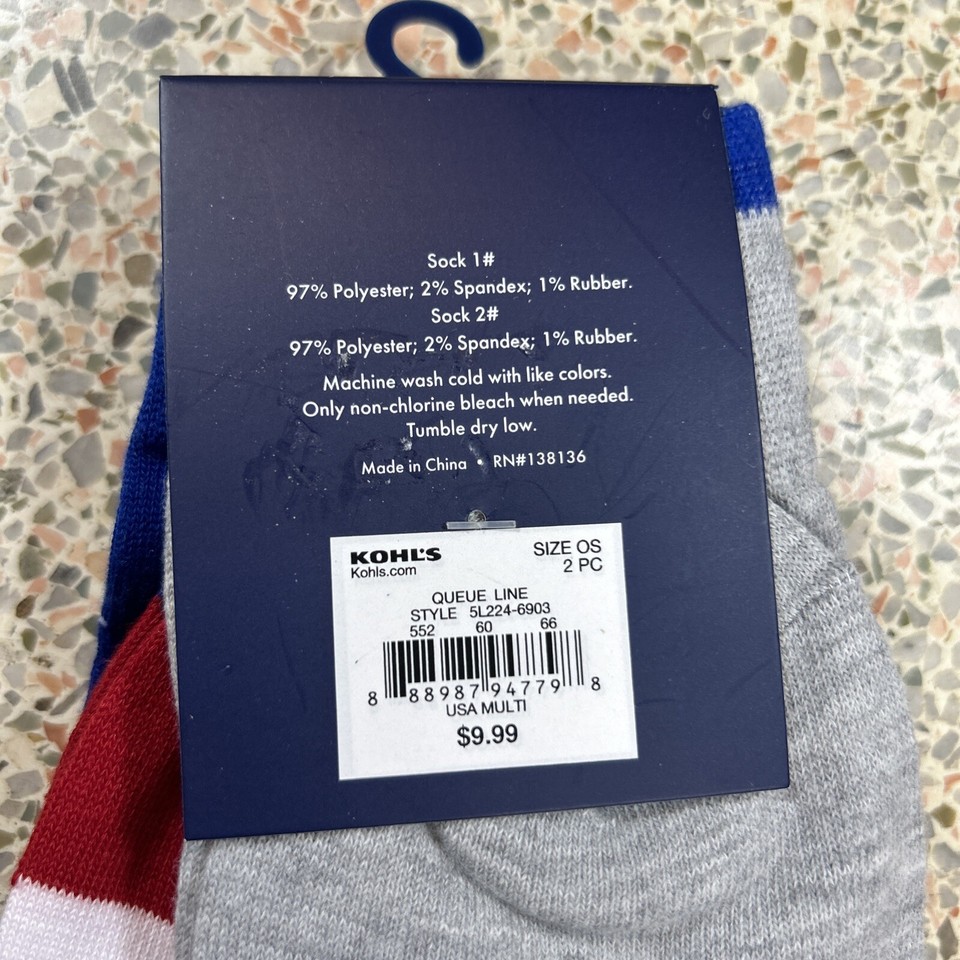 American Flag USA Socks Patriotic Stars Stripes Red White Blue | eBay
