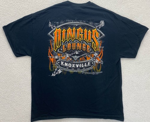Vintage Dingus Lounge Tshirt Knoxville Iowa Black 100% Cotton Mens XL ...