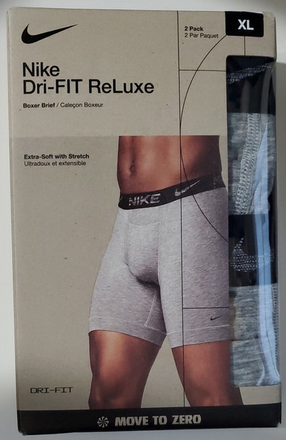 Nike Dri-FIT ReLuxe Men's Boxer Briefs (2-Pack) # X-Large for sale ...