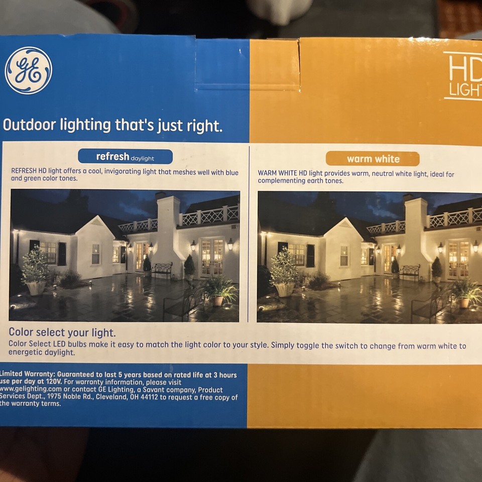 GE Color Select LED Easy Switching Outdoor Bulbs Flood Lights 2 Pack | eBay