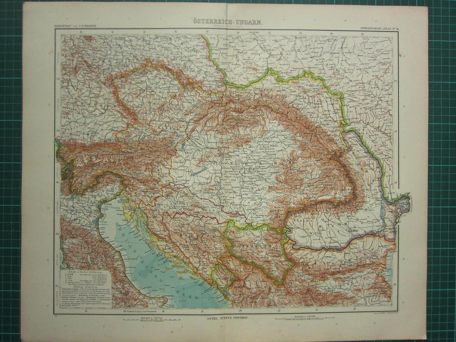 1907 DATED MAP ~ AUSTRIA HUNGARY BOSNIA SERBIA BOHEMIA RUMANIA | eBay