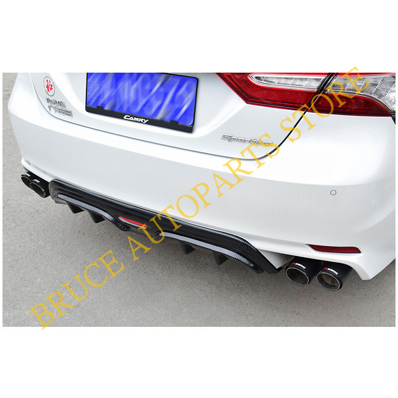 Rear Bumper Diffuser Refit Carbon Fiber Style For Toyota Camry 2018 ...