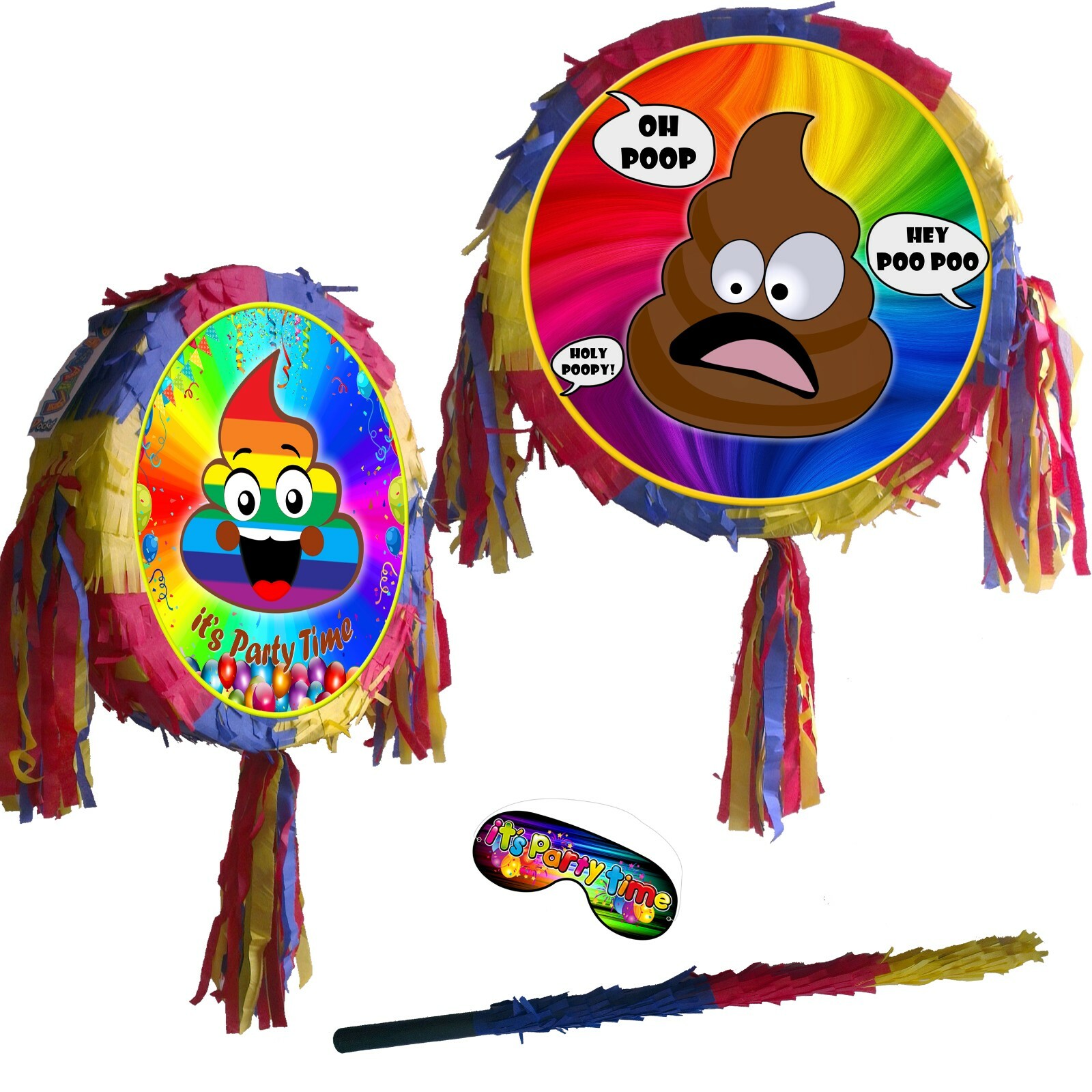 2022 Fun Party Piñata Poop emoji Birthday Gift Holy poo poo unicorn ...