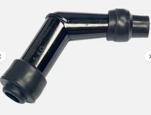 K&S Spark Plug Type Resistor Cover VD05F 120 Degree Bend Black | eBay