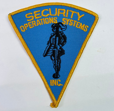 Security Operations Systems Inc Patch B2 | eBay