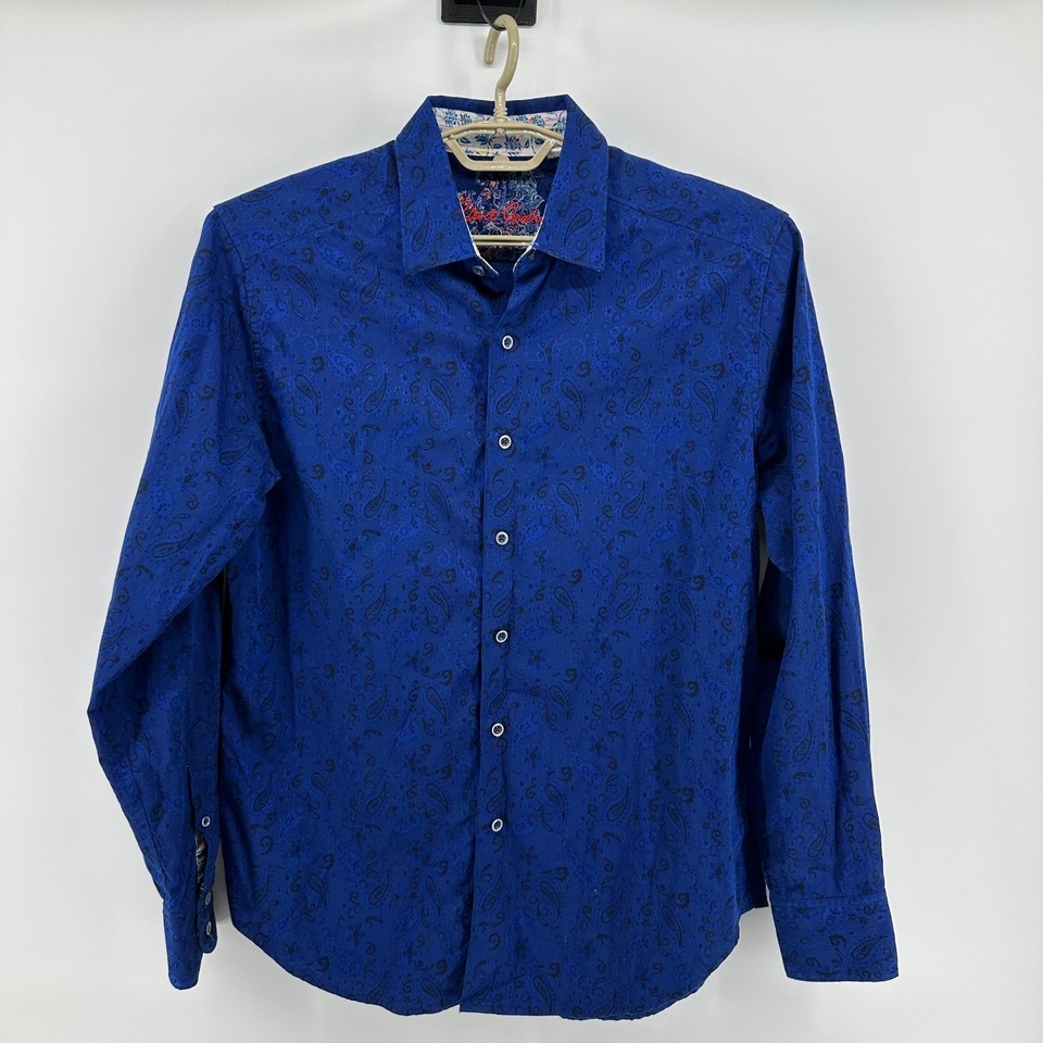 Robert Graham Mens Classic Fit Paisley Long Sleeve Button Down Shirt ...