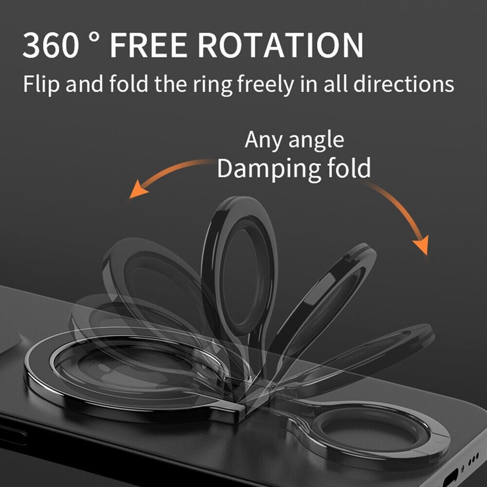 New Metal Silicone Finger Ring Magnetic Phone Stand For All Phone ...