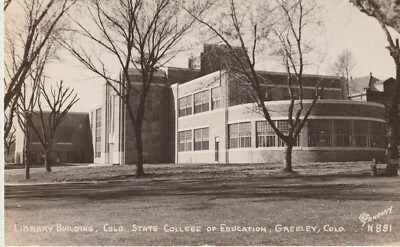 1940s RPPC Library Building Colo State College Education Postcard ...