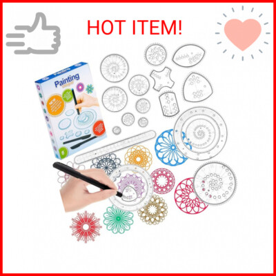 Chivao Spiral Art Gear Geometric Ruler Spiral Circle Template for ...