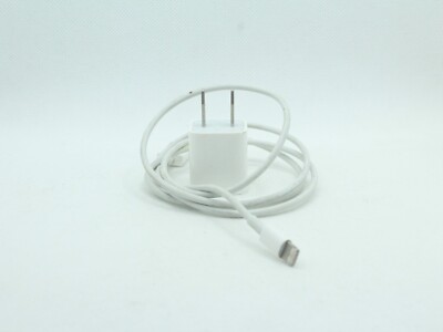 Apple 3ft. (1m) Lightning to USB Cable - White with power Block ...