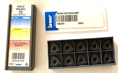 ISCAR Carbide Inserts - WNMA 433 WNMA 080412 IC428 - Qty. 10 - NEW | eBay