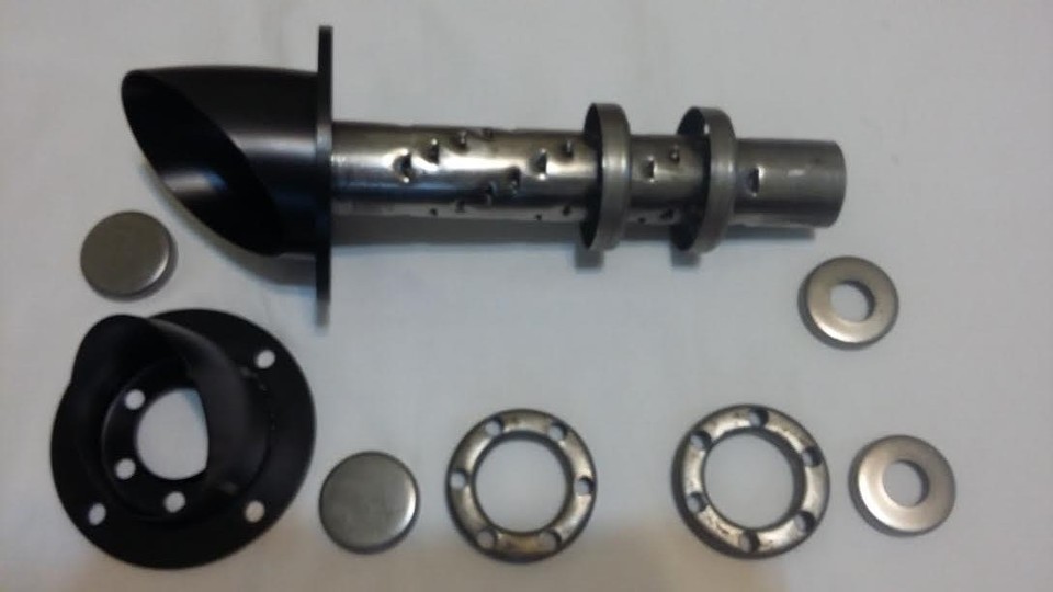 Speedway 3.5" Lakester Baffles Lake Header Mufflers Silencers With Turn ...