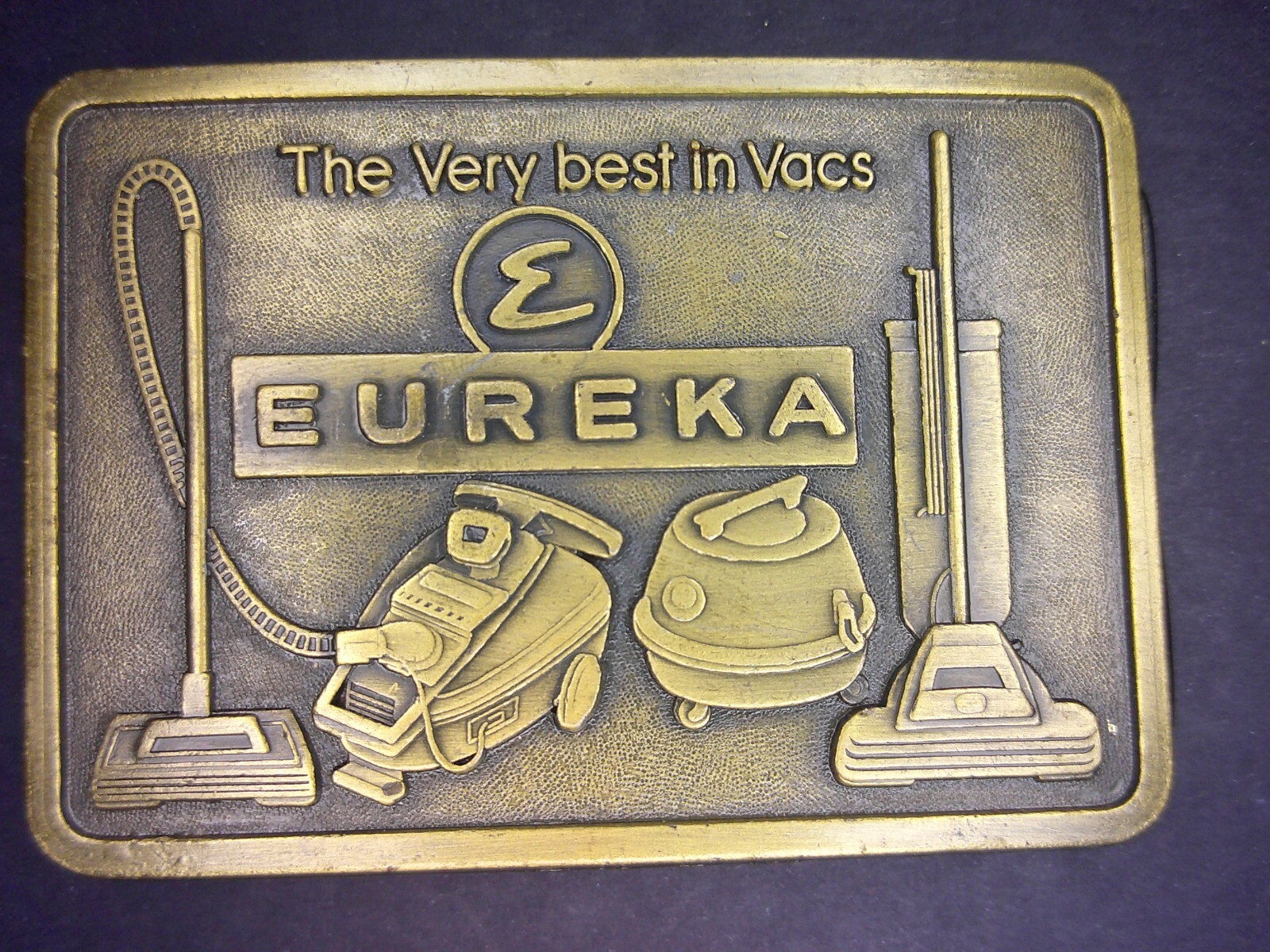 vintage 1978 Eureka Vacuum cleaners belt buckle brass… - Gem