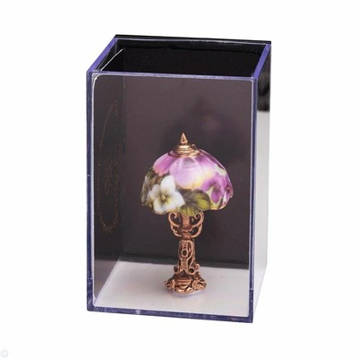 Reutter Porcelain - Dollhouse Miniature Non-Working Lamp in Pansy ...