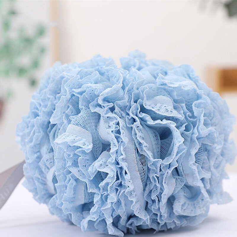 Large Scrubber Mesh Ball Sponge Flower Exfoliating Body Brush Puff Bath ...