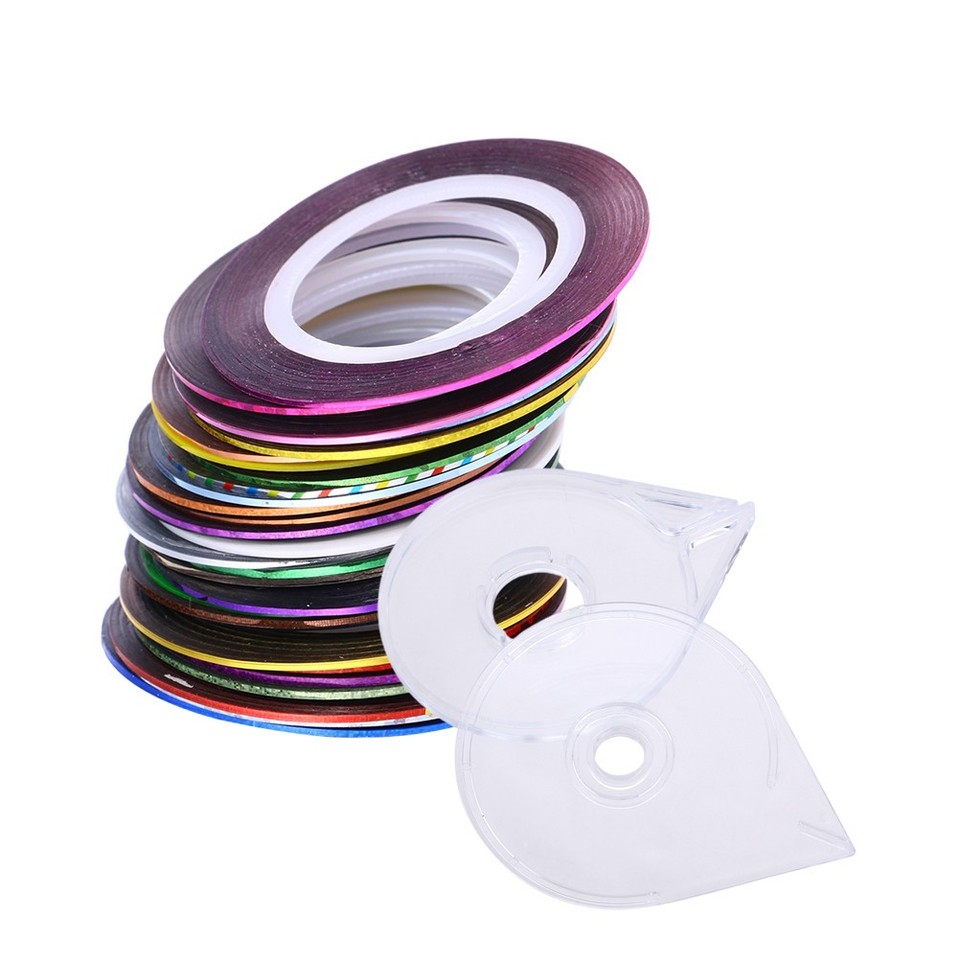 2 Pack Nail String Art Decals Fingernail Stickers for Women Nails ...