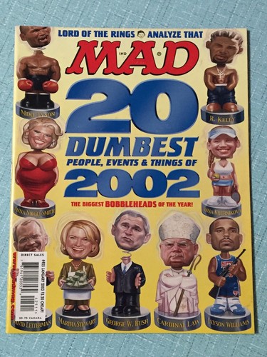 MAD Magazine #425 Jan 2003 - 20 dumbest people, events, and things of ...