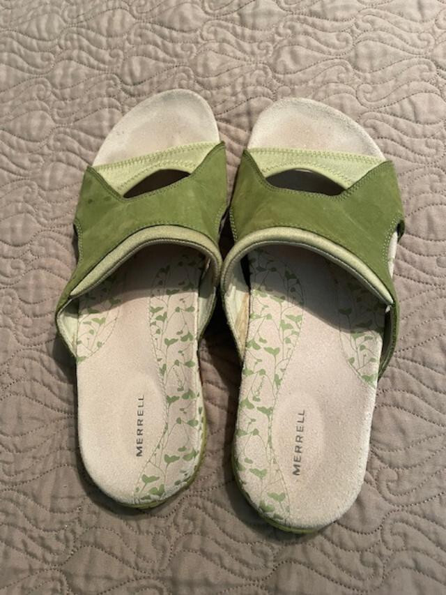 Merrell Women's Green Slide Sandals Shoe Size 11 M - Gem