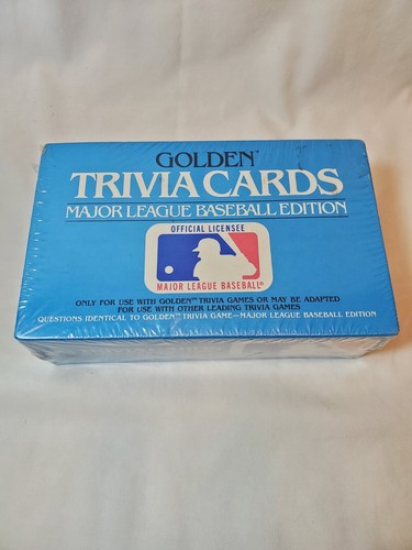Golden Trivia Vintage 1984 Game Cards: MLB Baseball Edition New Sealed ...