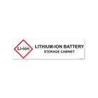 Justrite Hazardous Material Safety Cabinet Application Specific Label ...