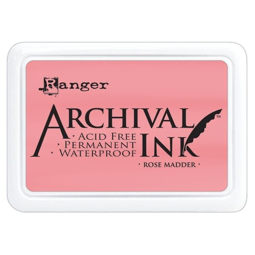 Ranger, Archival Ink, Permanent Ink, Ink Pad, Non-Toxic, Rose Madder ...