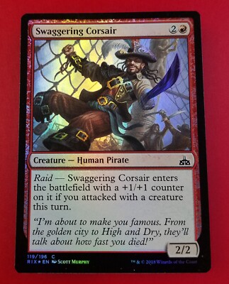 1x Swaggering Corsair | FOIL | Rivals of Ixalan | MTG Magic Cards | eBay