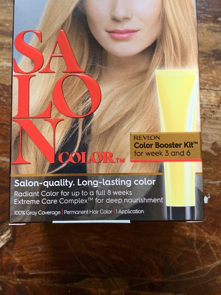 LOT 2 Revlon Salon Color Permanent Dye Color Booster Kit 8G Medium ...