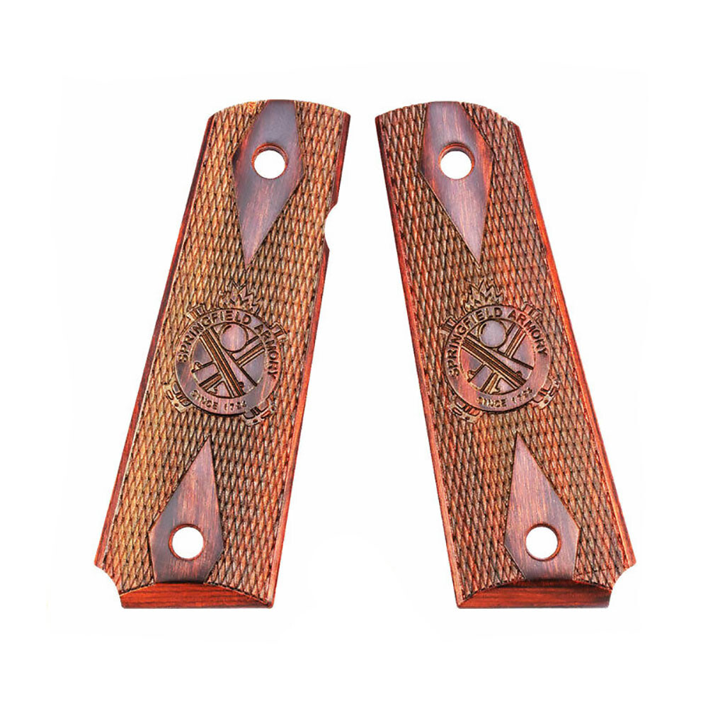 Factory Original 1911 Springfield Armory, Crossed Cannon Cocobolo Grips ...