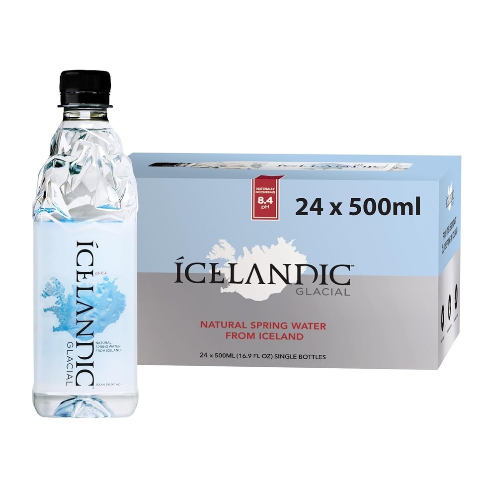 Icelandic Spring Water, Naturally Alkaline, 16.9 Fl Oz - Eco-Friendly ...