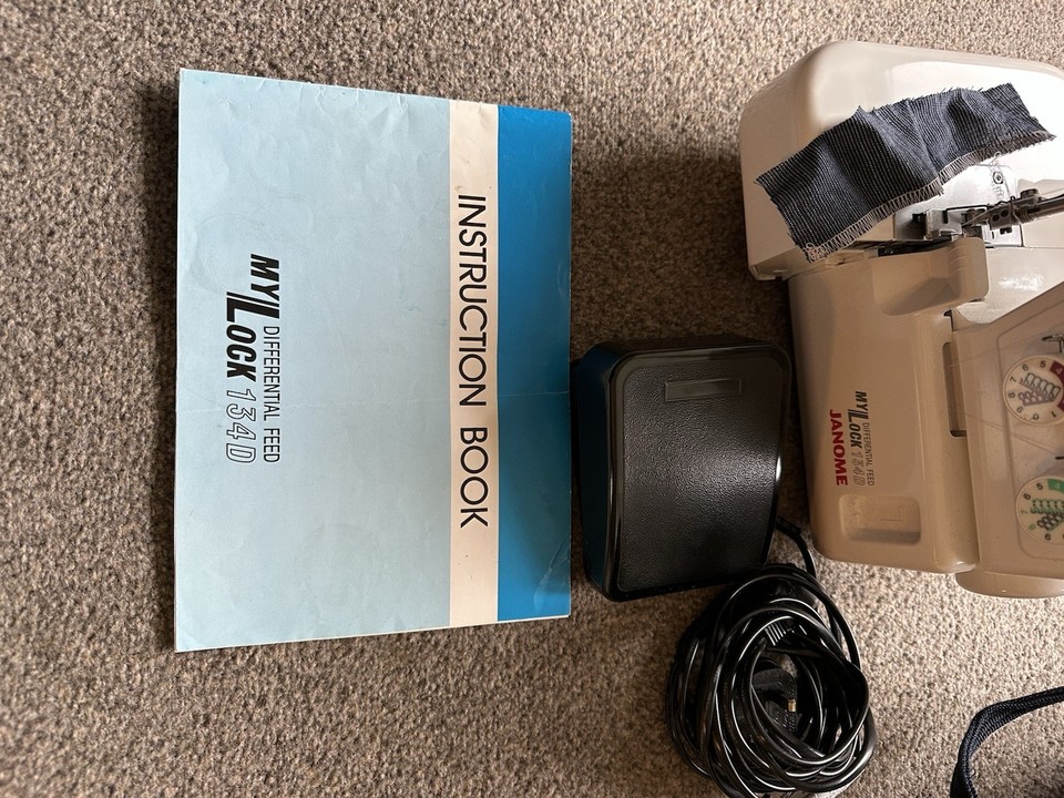Janome MyLock Differential Feed 134D Overlocker Machine With Pedal And ...