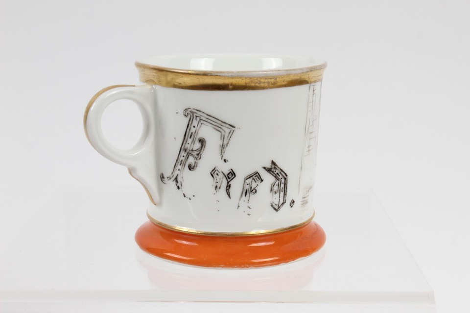 CAT / KITTENS - Antique Occupational ShavIng Mug Porcelain Story ...
