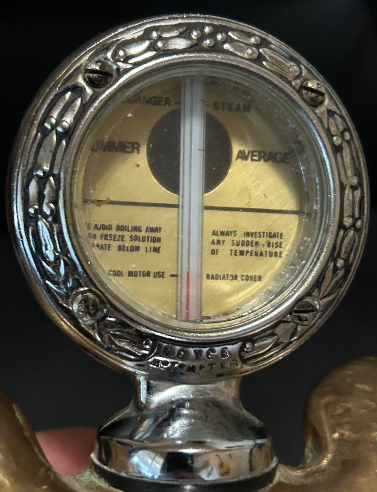 Model A FORD Vintage Antique WING Radiator Cap Motometer Hood Ornament ...