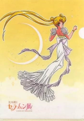 Sailor Moon Princess Serenity Clear File A4 Size Full Color Double ...