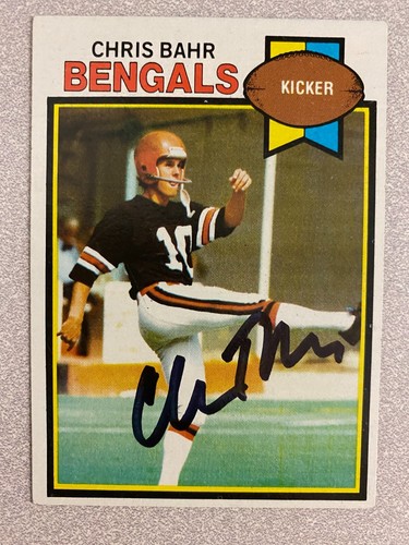 Chris Bahr signed CINCINNATI BENGALS card 1979 Topps | eBay